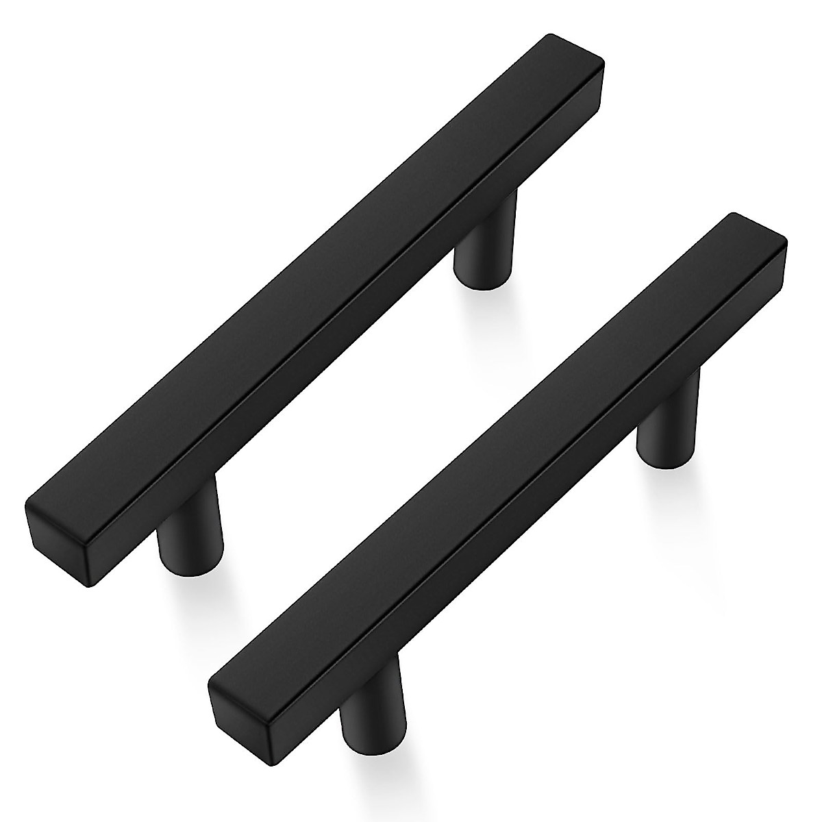 Onateel 30 Pack 5 Inch Matte Black Cabinet Pulls Stainless Steel Cabinet Handles, 3 Inch Hole Center Drawer Pulls Kitchen Cabinet Hardware