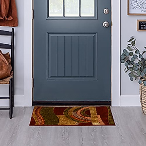 Mohawk Home New Wave Picasso Wine Abstract Accent Area Rug, 1'8"x2'10", Multi