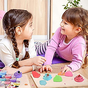 10 Pack Butter Slime Kits, Kids Party Favors, Goodies Bag Toy, Stretchy Clay Sludge, Game Prize, School Education, Stocking Stuffers, Birthday Gifts for Girls Boys