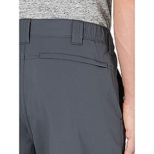 Wrangler Authentics Men's Performance Side Elastic Utility Short, Carbonite, 38
