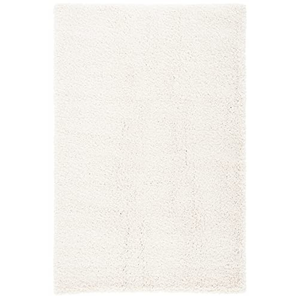 SAFAVIEH Milan Shag Collection 8' x 10' Ivory SG180 Solid Non-Shedding Living Room Bedroom Dining Room Entryway Plush 2-inch Thick Area Rug