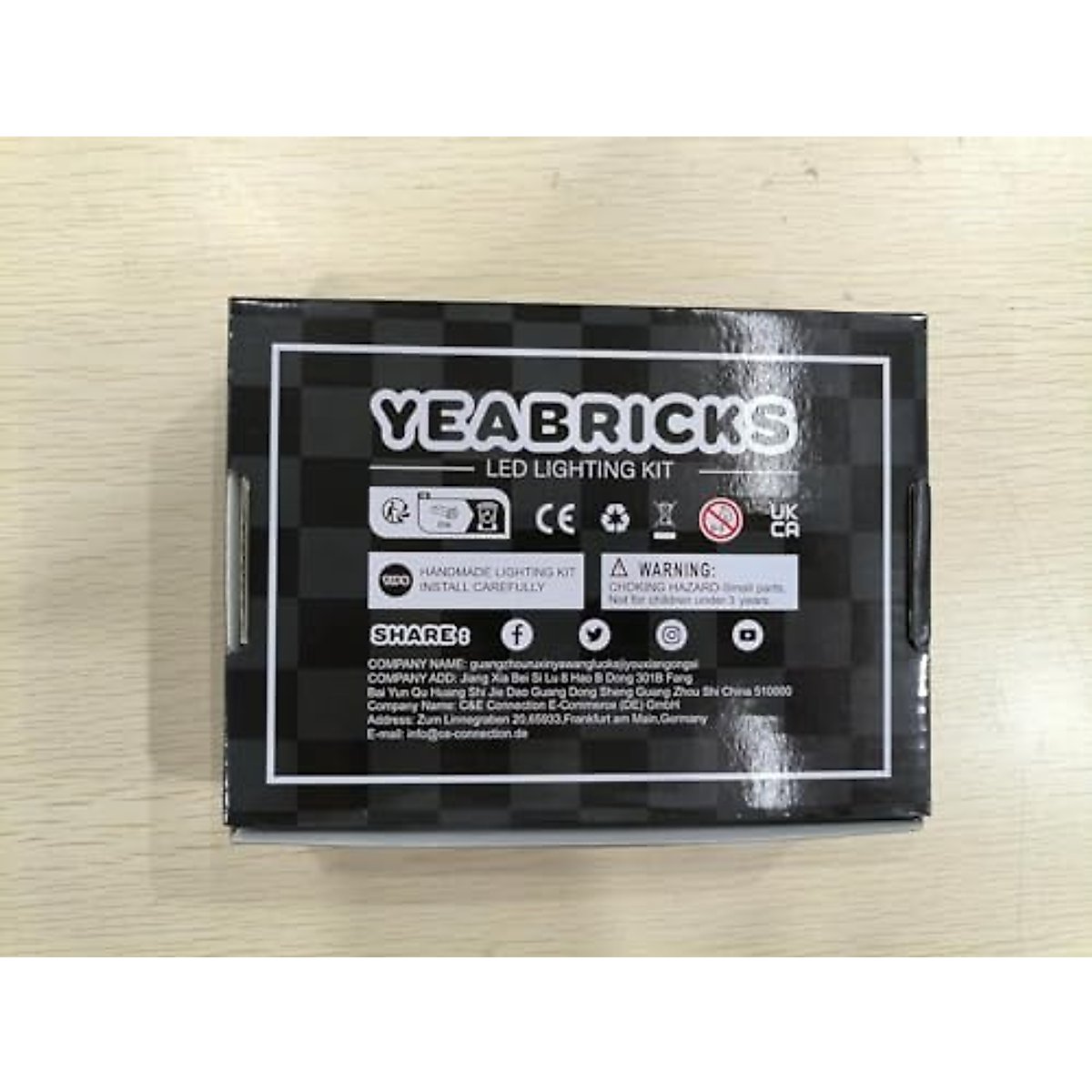 YEABRICKS LED Light for Lego-76917 Speed Fast 2 Furious Nissan Skyline GT-R Building Blocks Model (Lego Set NOT Included)
