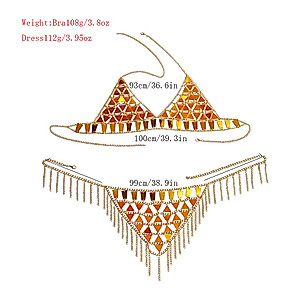 Connie Cloris Women's Sexy Suit Body Chain (A)