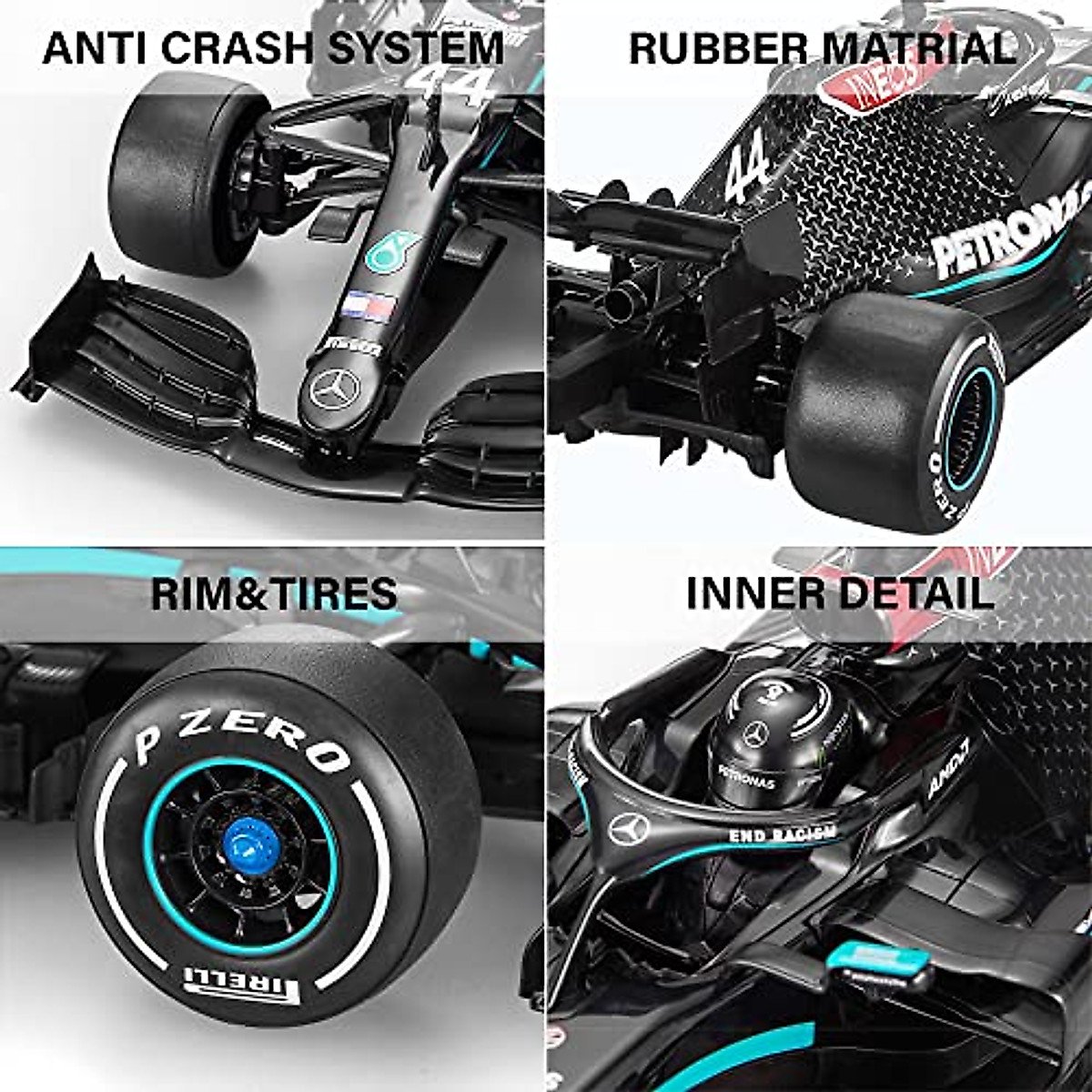 RASTAR RC Car 1/12 Scale 2.4Ghz Mercedes-AMG F1 W11 EQ Performance Officially Licensed RC Series Radio Remote Control Car