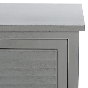 SAFAVIEH Home Collection Tate Distressed Grey 2-Door 1-Shelf Entertainment Stand up to 55" Flatscreen TV Media Unit