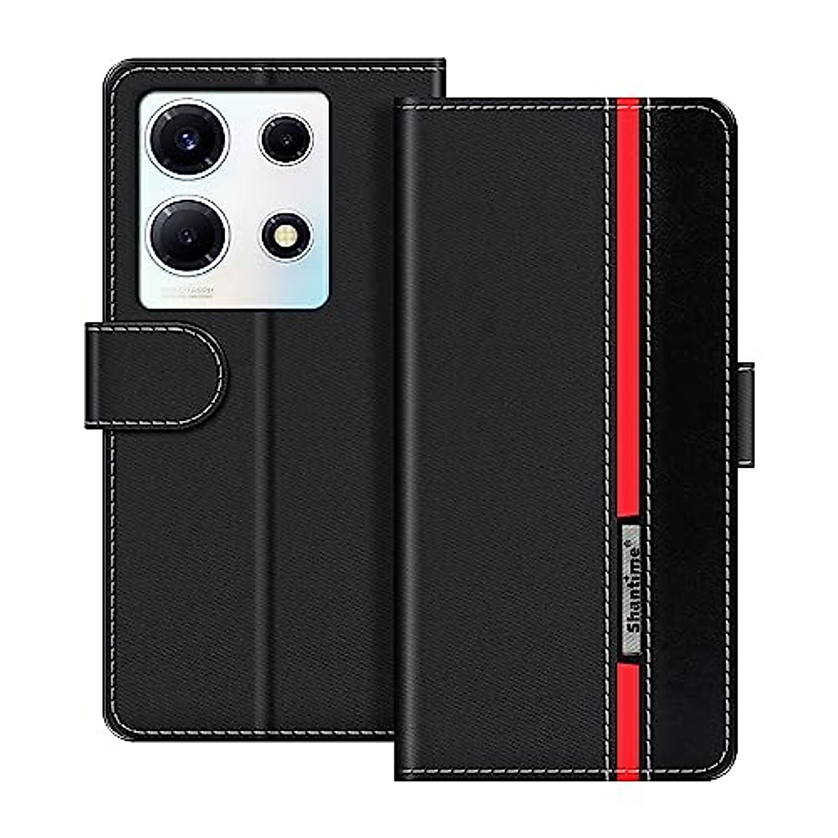 MILEGAO for Infinix Note 30 VIP Flip Cover, Magnetic Buckle Multicolor Business PU Leather Phone Case with Card Slot, for Infinix GT 10 Pro 5G 6.67 inches