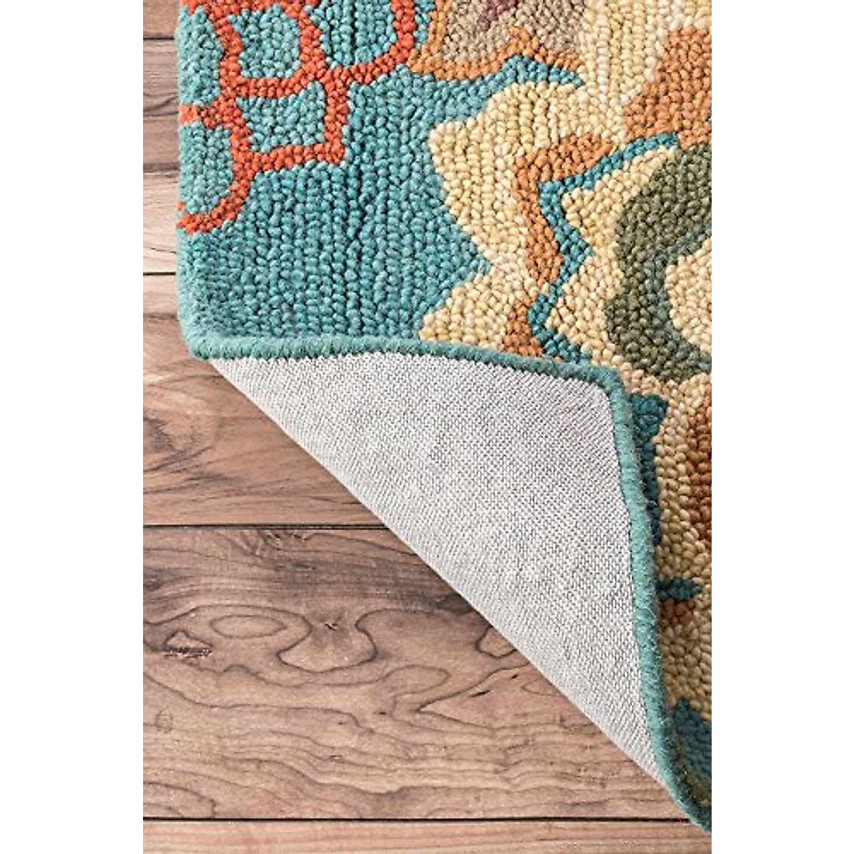 nuLOOM Isabella Hand Tufted Wool Area Rug, 5' x 7' 6", Multi