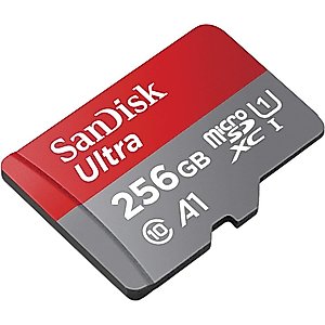 SanDisk Ultra Memory Card 256GB MicroSD for Nintendo Switch OLED Model Gaming System (SDSQUA4-256G-GN6MN) U1 UHS-I Class 10 Bundle with (1) Everything But Stromboli SD & MicroSDXC Card Reader