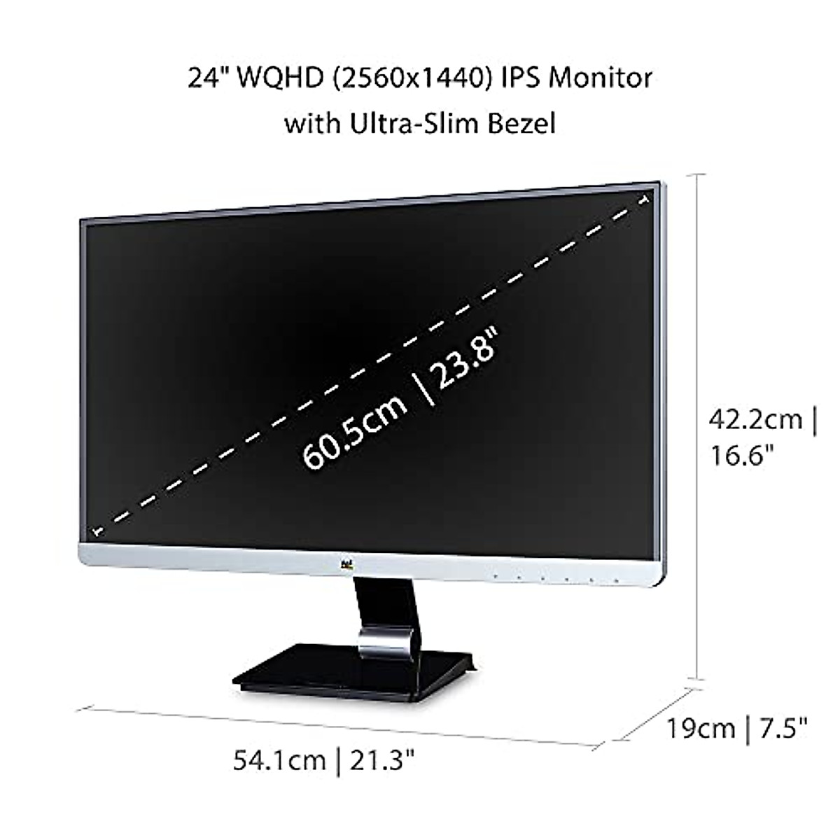 ViewSonic VX2478-SMHD 24 Inch 1440p IPS Widescreen LED Monitor with HDMI and DisplayPort