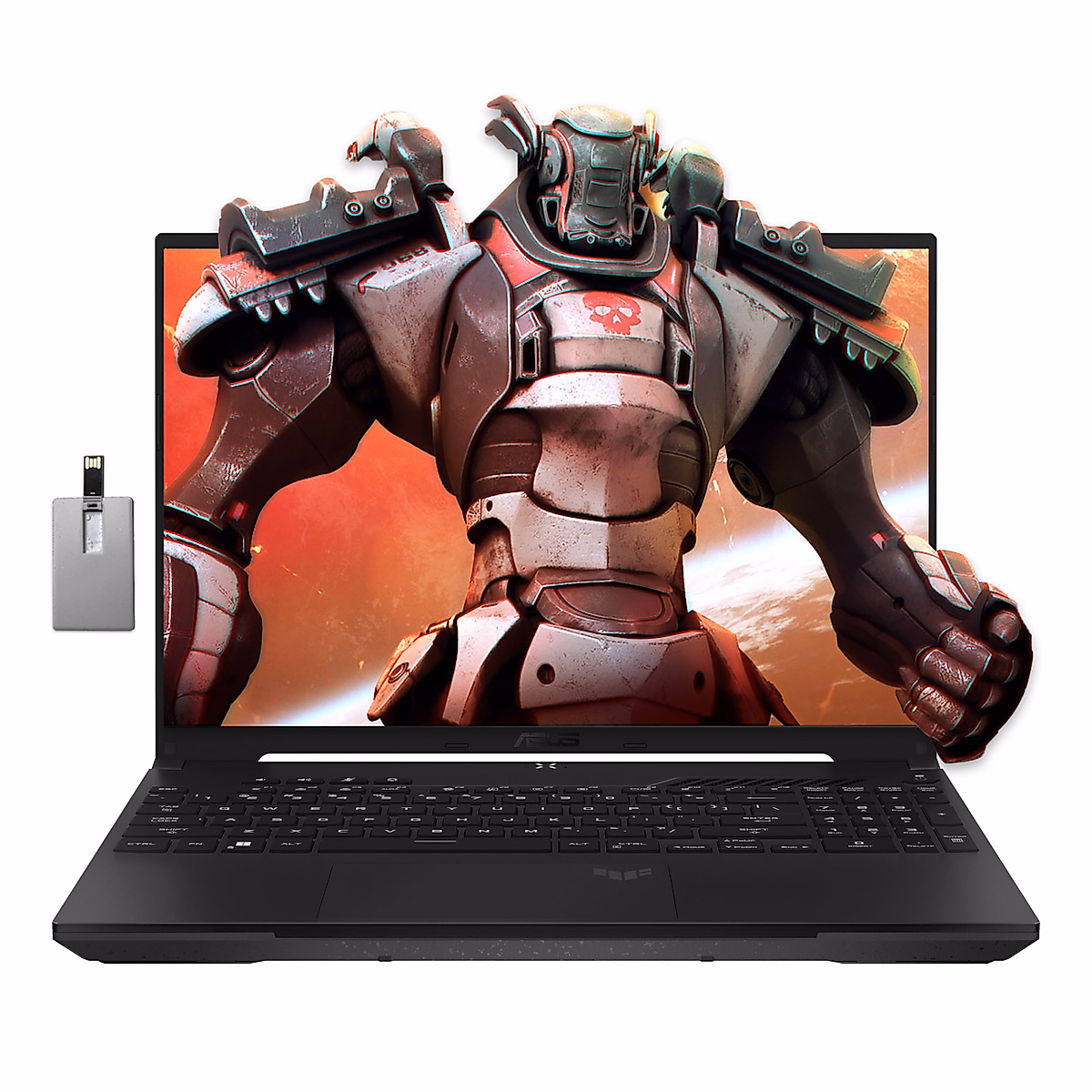 asus TUF A16 16'' FHD 165Hz Gaming Laptop, AMD Ryzen 7-7735HS, Radeon RX7600S V8G Graphics, 64GB DDR5 RAM, 4TB PCIe SSD, RGB Backlit Keyboard, Wi-Fi 6, HD Camera, Black, Win 11 Pro, 32GB USB Card