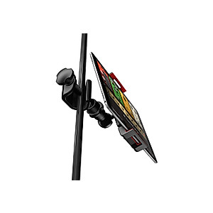 IK Multimedia iKlip 3 Tablet Holder for mic Stands, fits iPad and Android Tablets Between 7" to 12.9" with an Adjustable 360° Swivel and Soft-Touch fit