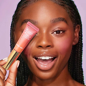 Liquid Blush Wand, Matte Face Blushes Beauty Wand with Cushion Applicator, Lightweight Pink Blush, Smooth Creamy Fomula (2# pink peony)