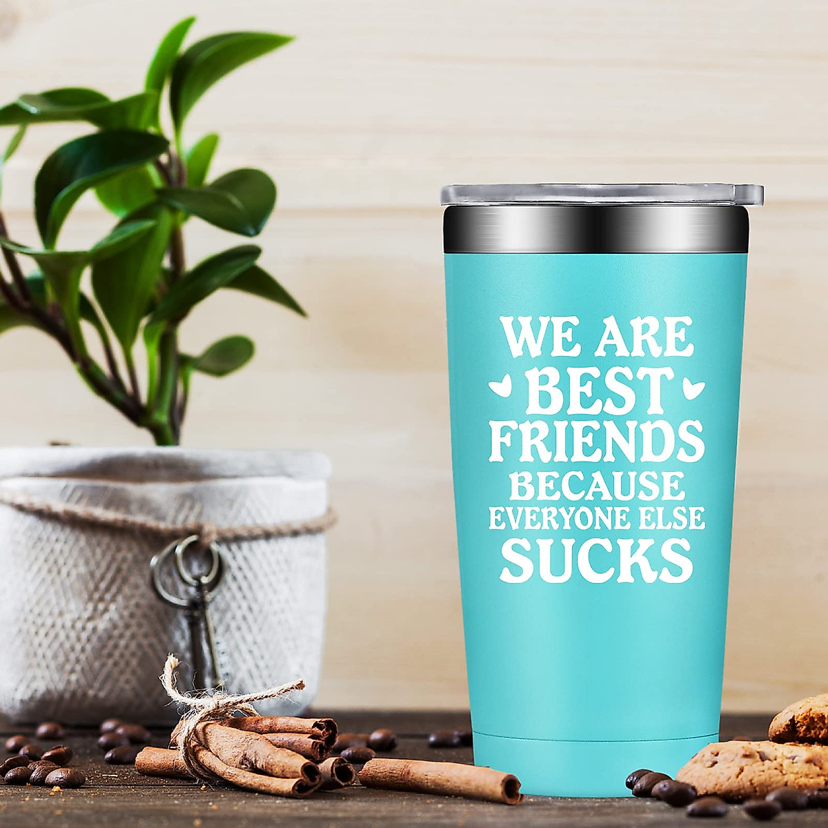 Fufendio Gifts for Women Friends - Best Friend Birthday Gifts for Women - Friendship Gifts, Valentines Day Gifts for Friend Female - Insulated Coffee Mug Tumbler Cup
