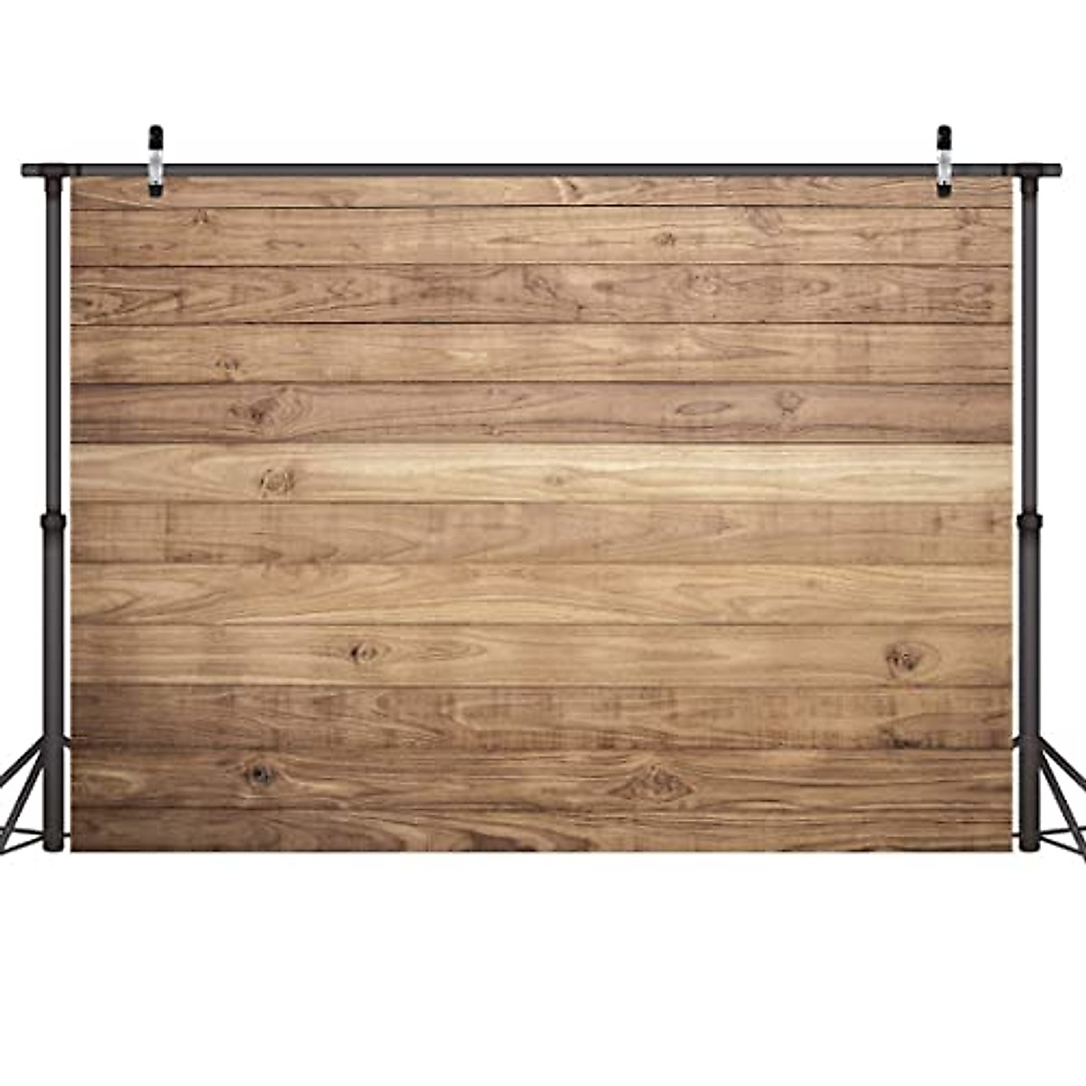 LYWYGG 7x5ft Wooden Backdrop Baby Shower Backdrops Party Decorations Backdrops Props for Studio for Photographers Retro Wood Wall Background Cloth Seamless CP-176
