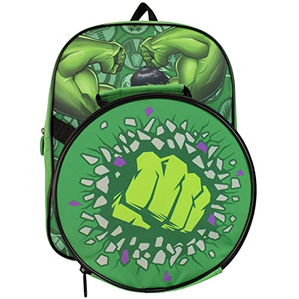 Marvel Kids Backpack and Lunch Bag Hulk Green