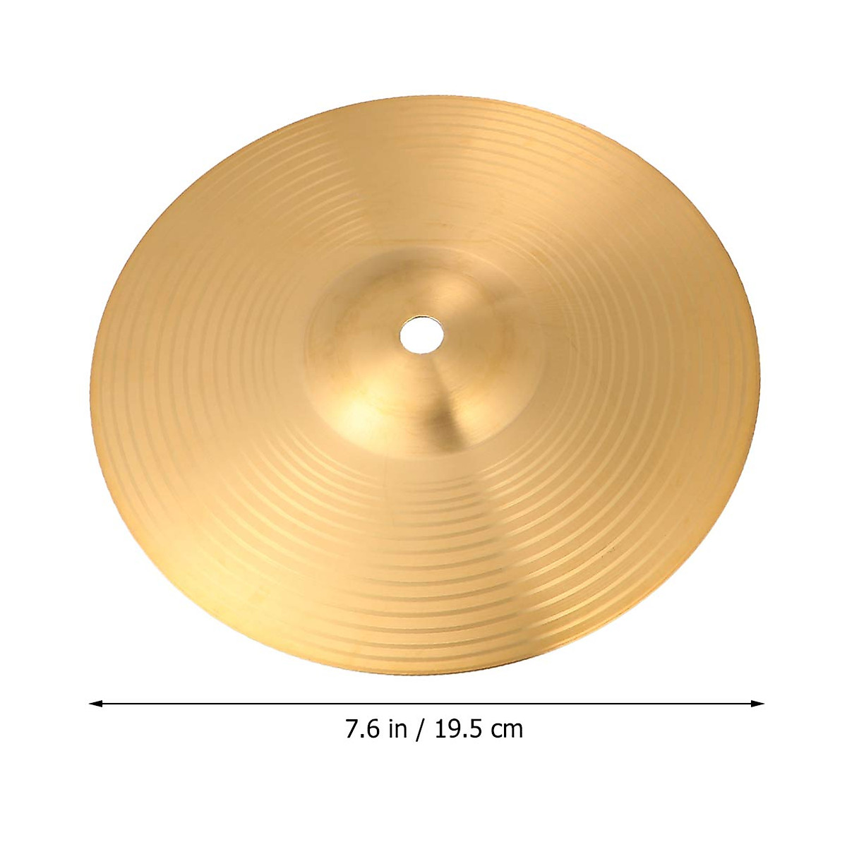 EXCEART Crash Ride Cymbal Bass Drum Cymbal Percussion Replacement Traditional Finish Brass for Drum 8 Inch