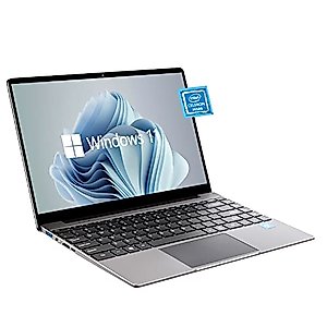 VGKE [Windows 11 Pro] B14 Air Windows 11 Laptop, 14.1" Full HD 1920*1080 IPS, Intel Celeron J4105 Processor, 8GB RAM LPDDR4, 256GB SSD, Metal Body, Grey