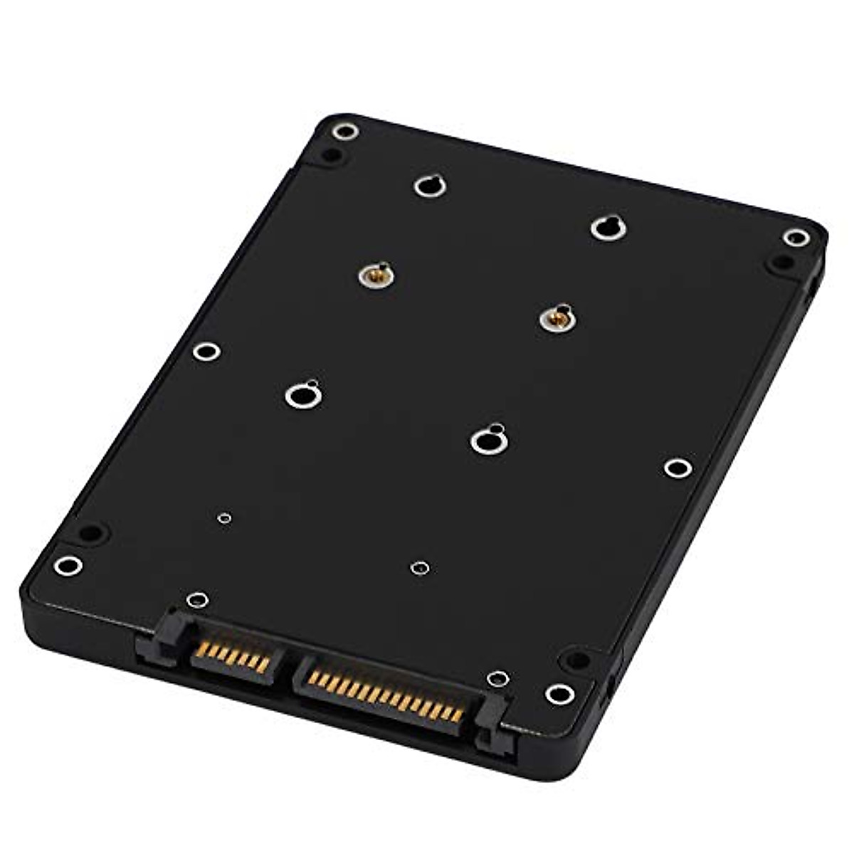 Mini Pcie mSATA SSD to 2.5 inch SATA3 Adapter Card with Case 7 mm Thickness Black