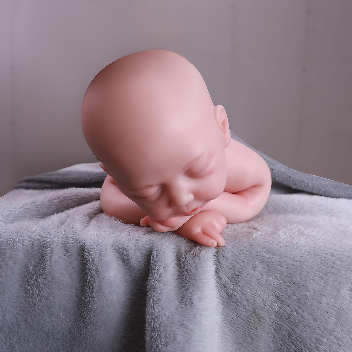 SERENDOLL 18.5 inch Realistic Full Silicone Baby Doll, Lifelike Reborn Baby Dolls, Toy, and Collectible Bald Boy
