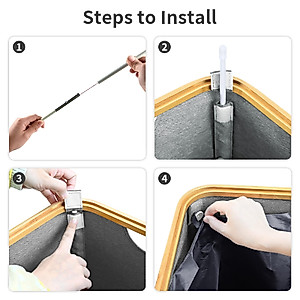 Laundry Hamper with Wheels and Lid, 100L Laundry Hamper on Wheels, Collapsible Storage Dirty Cloth Hamper with Removable Laundry Bag, Clothes Storage Basket with Handles for Home(Gray)