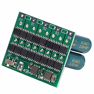 Hilitand Battery Active Balancer Board 4 Series 6A Capacitive Active Equalization Board Energy Transfer Board