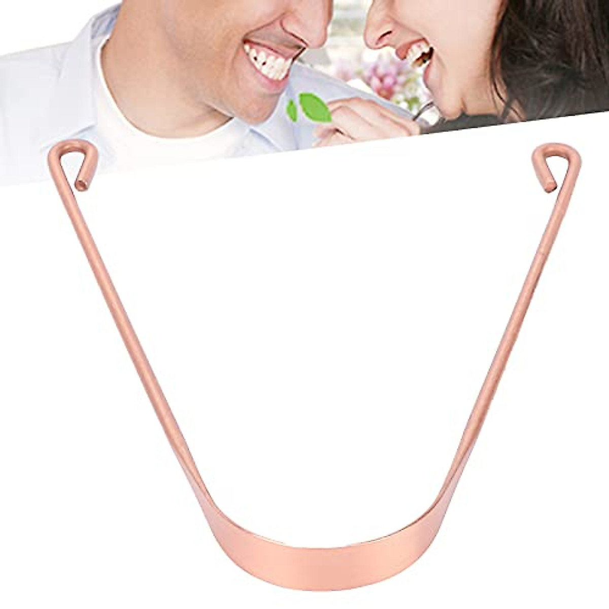 Tongue Scraper Bad Breath Treatment Pure Copper Tongue Cleaner Easy to Use Tongue Scraper for Adults U Shaped Tongue Scrubber Tongue Cleaner Maintain Oral Hygiene Scraper