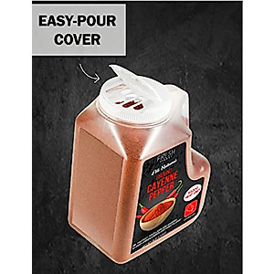 Cayenne Pepper Powder Bulk 5 LB All Natural Red Pepper Spice 50,000 SHU Heat, Commercial and Home Cooking