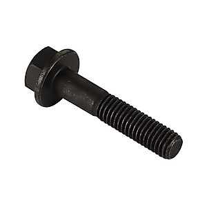 M8 x 50mm Flanged Hex Head Bolts Flange Hexagon Screws, Alloy Steel 10.9 Class, Black Oxide Finish, Partially Threaded, 10 PCS