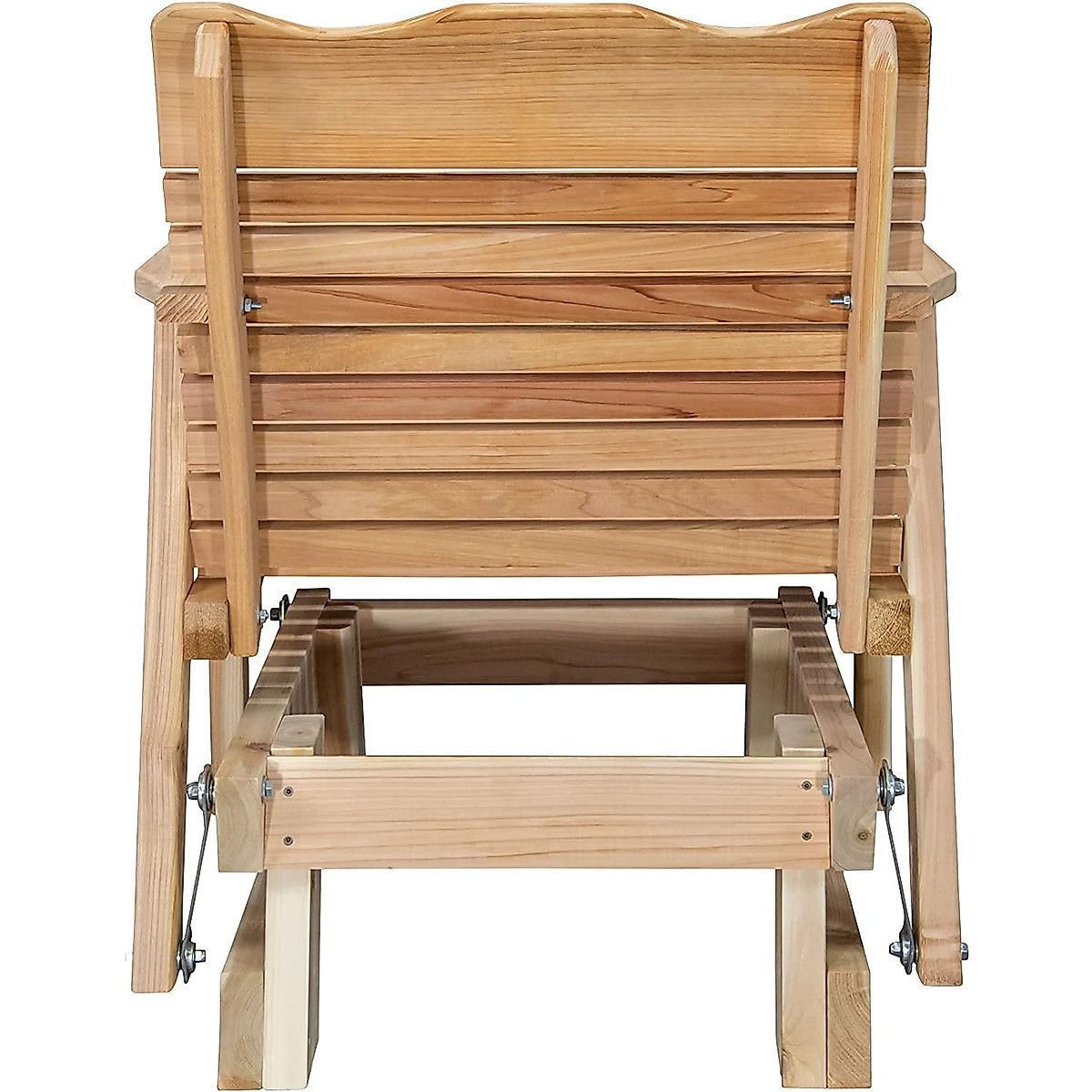 Kilmer Creek 2' Natural Cedar Porch Outdoor Glider, Amish Crafted