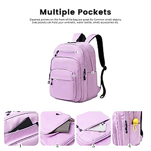 Lanola Laptop Backpack,Cool Student Backpack, Travel Business Backpack-Purple
