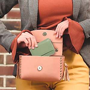 GHGMAO 20 Card Slots Credit Card Wallets for Women Credit Card Holder Ladies Card Case Female Wallet Small Genuine Leather Organizer Id Card Wallet Zipper Purse Case