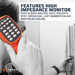 Tempo Communications TM-500 Butt Set/Lineman Telephone Test Set - Professional Grade (Latest Model)