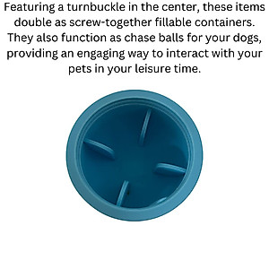 Mias Pawsome Pets Dog Puzzle Chew Toy Ball: Durable Chewing Ball for Small to Medium Dogs Puppies - Teeth Cleaning/IQ Training, Enrichment & Interactive Fun - Suitable for Dogs and Cats