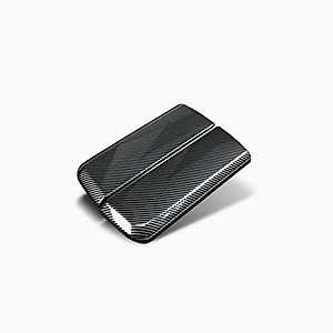 for Mercedes-Benz GLE GLS ML GL Class W166 X166 2012-2019 Carbon Fiber Car Center Console Armrest Box Panel Protection Cover Trim 350 400 500e 550 63 AMG S Accessory (Center Console with Mouse)