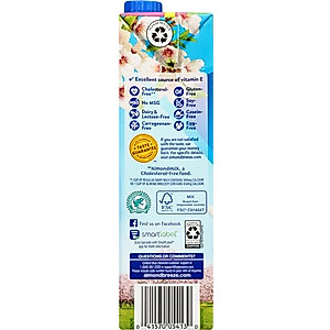 Almond Breeze Dairy Free Almondmilk, Unsweetened Original, 32 Ounce (Pack of 12)