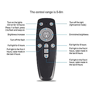 BLHKBAIKB Solar Street Light Outdoor,Dusk to Dawn 30000 Lumens Motion Sensor with Remote Control, IP67 Waterproof LED Solar Outdoor Light for Parking Lot,Garden,Street