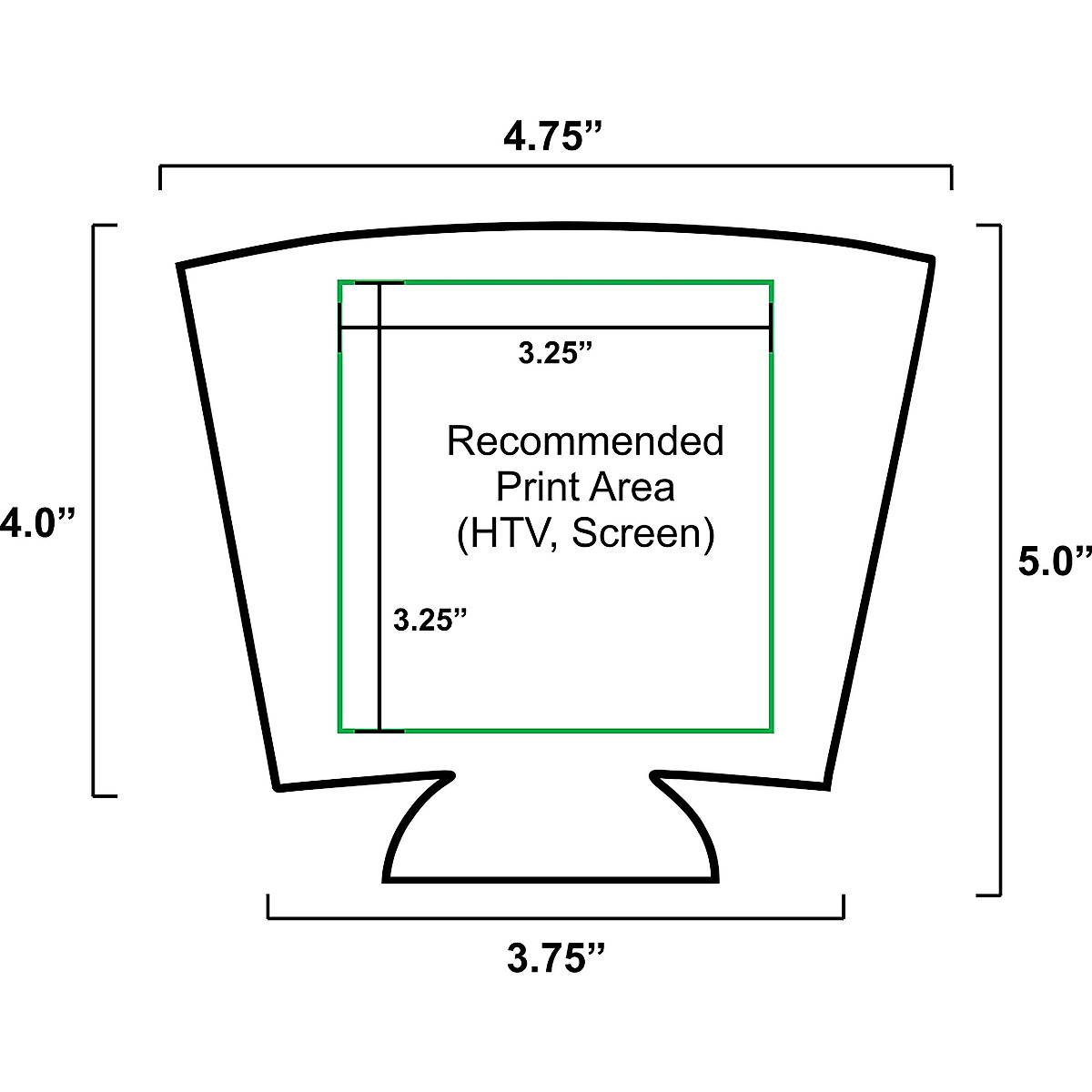 Blank Neoprene Party Cup Coolie (2 Pack, Khaki)