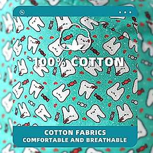 niaahinn 2pcs Adjustable Surgical Scrub Caps with Button & Sweatband Cotton Nursing Hair Caps with Tie Back for Men Women (22132-22133)