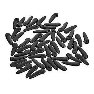 Mobestech 50pcs Tip Set Plastic Sleeves Plastic Cutter Tool Tip Cutter Knife Cover Knives Guards Mercer Knife Guard Black Protective Sleeves Cutters Tip Protective Covers Chef Tip Protector