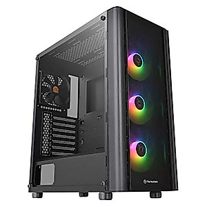 Thermaltake V250 Motherboard Sync ARGB ATX Mid-Tower Chassis with 3 120mm 5V Addressable RGB Fan + 1 Black 120mm Rear Fan Pre-Installed CA-1Q5-00M1WN-00