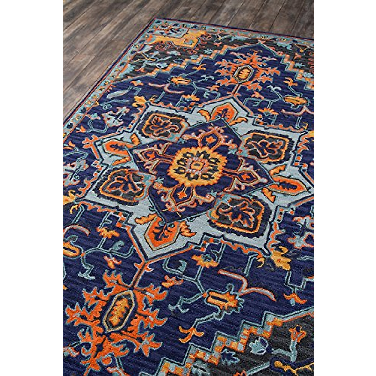 Momeni Ibiza Wool Area Rug, 3' X 5', Navy