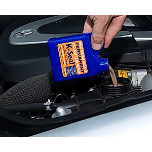 K-Seal ST5501 Multi-Purpose One Step Permanent Coolant Leak Repair, 8oz, Pour and Go, Mixes with All Antifreeze, No Flushing Required