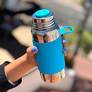 Pura Kiki Bottle Silicone Sealing Disks | Plastic-Free, Medical Grade, Unbreakable, Airtight | Baby Formula Milk, Food Storage, Breastmilk Storage for Travel | 3-Piece (Blue, Orange, Green)