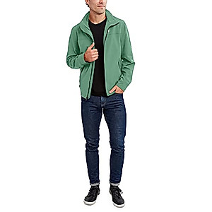 Nautica Men's Waterproof, Windproof, Golf, Hiking, Travel, Casual Wear Windbreaker Jacket, Ivy Green, Small