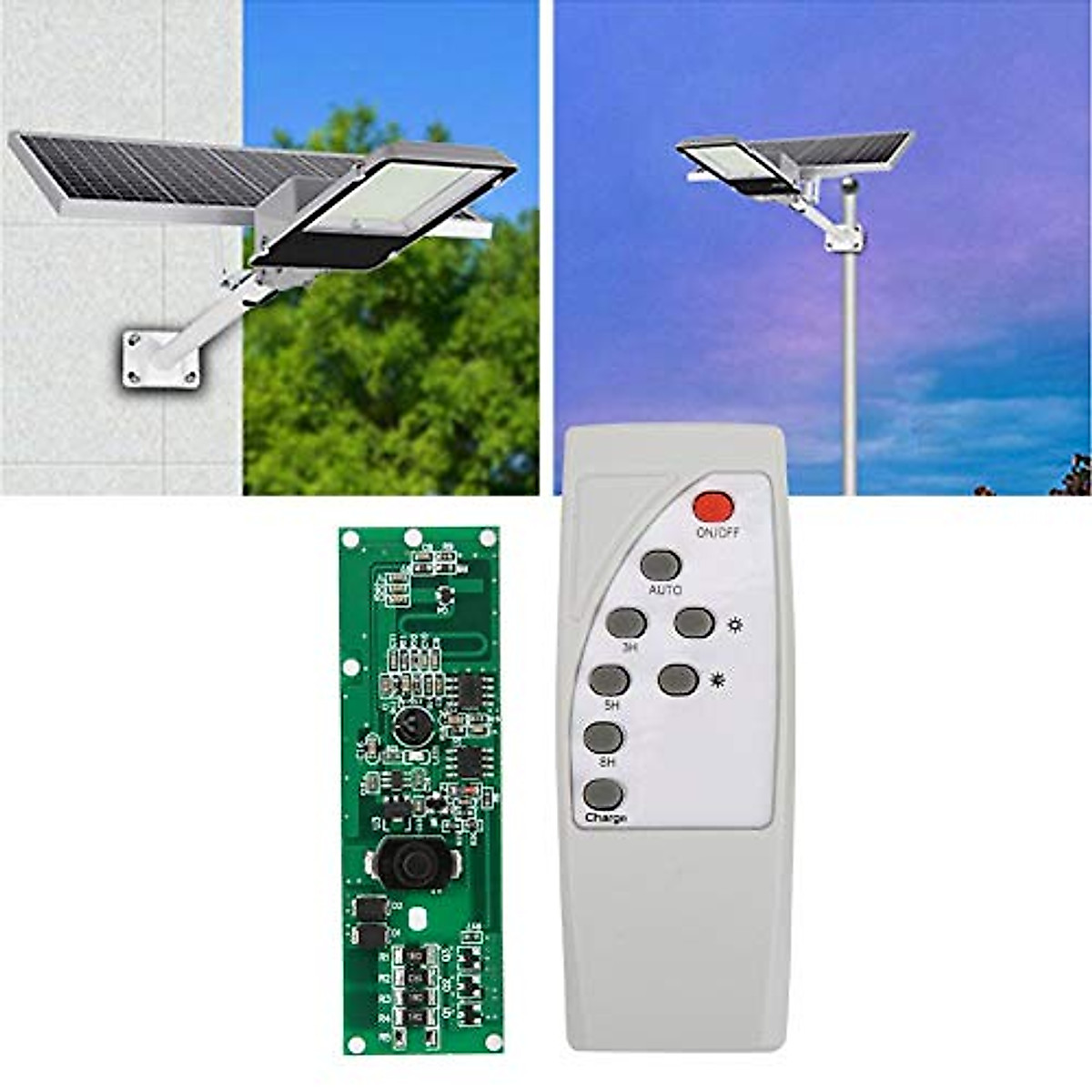 Solar Circuit Board, Light Controlled Radar Human Body Induction Solar Lamp Controller Module with Remote Control