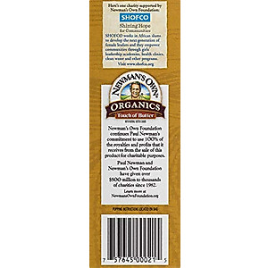 Newman's Own Organics Microwave Popcorn, Touch of Butter, 8.4oz (Pack of 12)