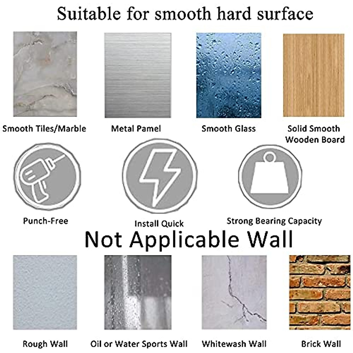 HUOWUSS Broom Mop Holder, 3PCS Sturdy Broom Holder Wall Mount, 304 Metal Stainless Steel Broom Holder and Storage, Utility Storage Rack Heavy Duty Tools Hanger for Home Office Closet & Garden