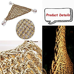 Hamiledyi Bearded Dragon Hammock Tank Accessories Reptile Climbing Toys Lizard Habitat Decoration Flexible Reptile Plants Vine Decor for Chameleon Hermit Crabs Gecko or Snakes