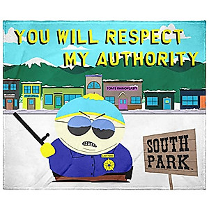 INTIMO South Park Cartman You Will Respect My Authority Show Throw Blanket Wall Scroll