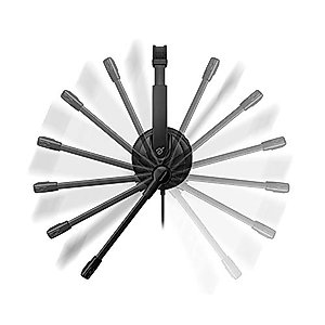 Aluratek Wired USB Stereo Headset with Noise Cancelling Boom Mic and in-Line Controls, for Distance Learning, Zoom, MS Teams, Video Conferencing, Skype, Gaming, Music Play, Webinars (AWHU02FB), Black